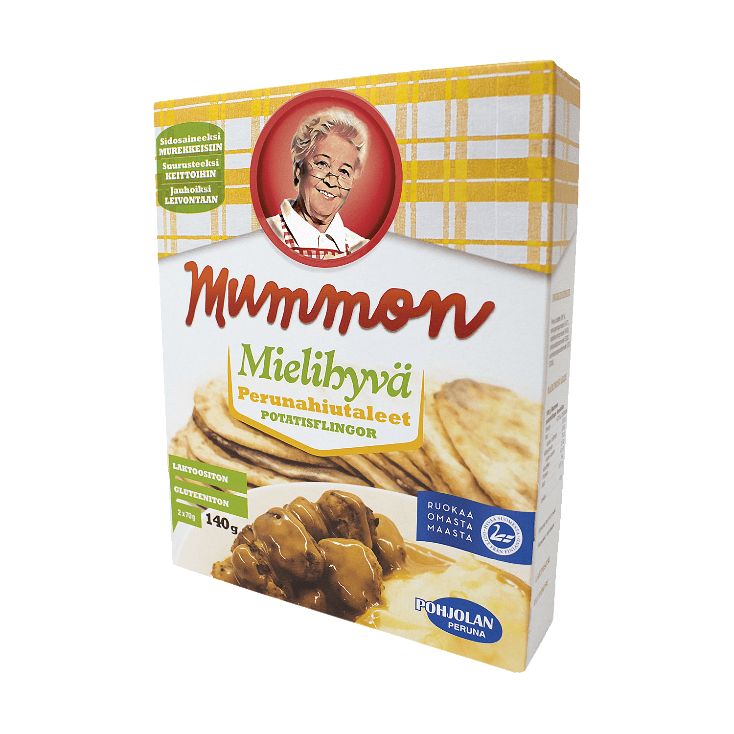Mummon Mielihyvä Perunahiutaleet 140 g (2 x 70 g) - Mummon
