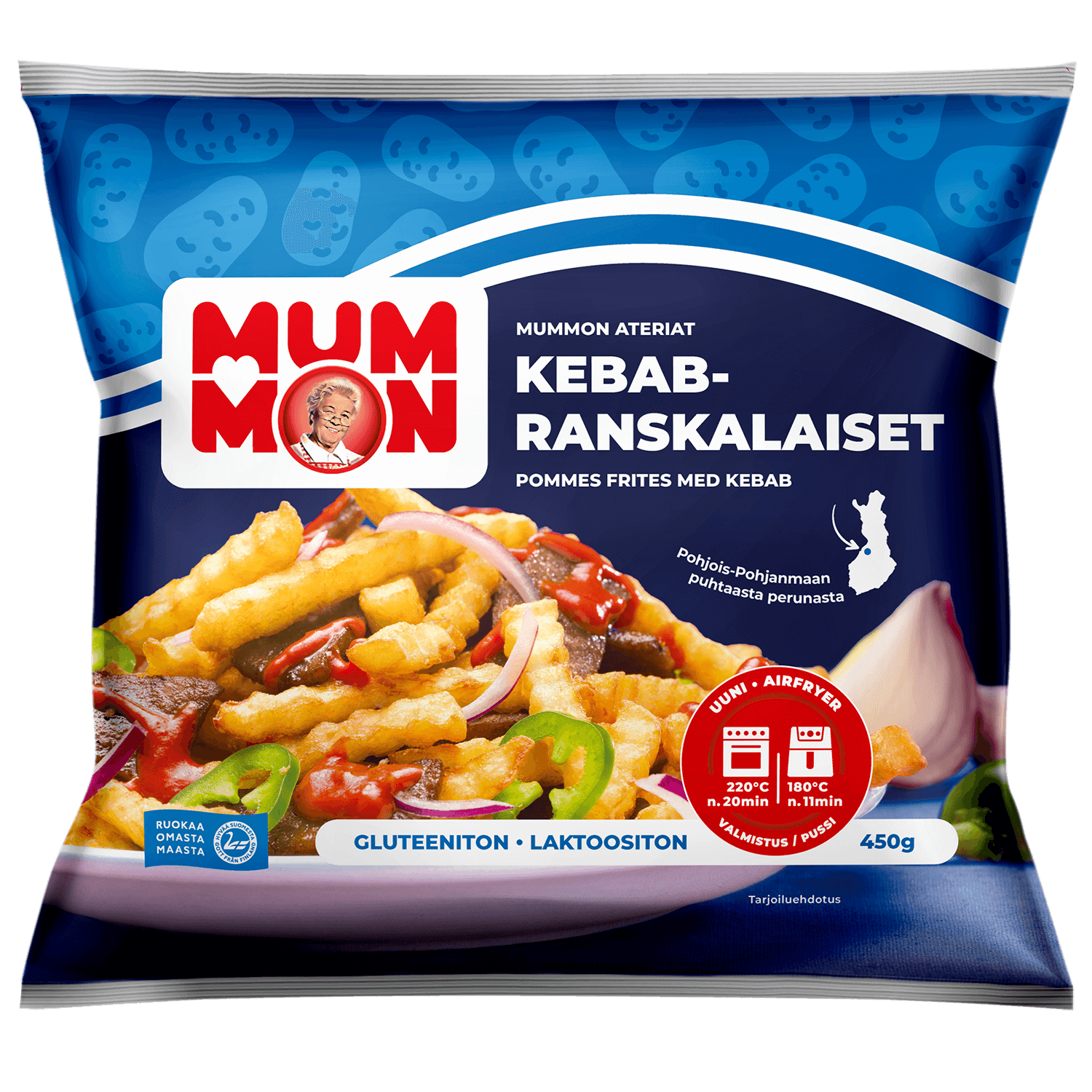 Mummon Kebab-Ranskalaiset 450g - Mummon